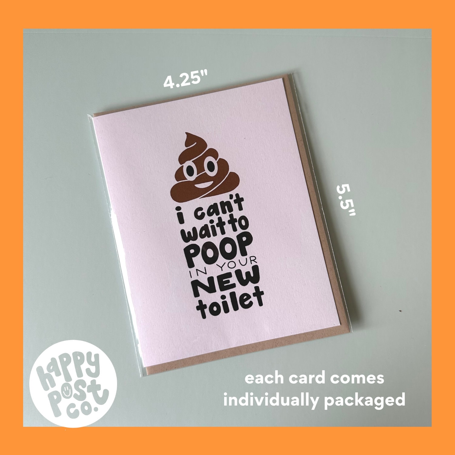 I Cant Wait to Poop in Your New Toilet Card Funny Moving - Etsy