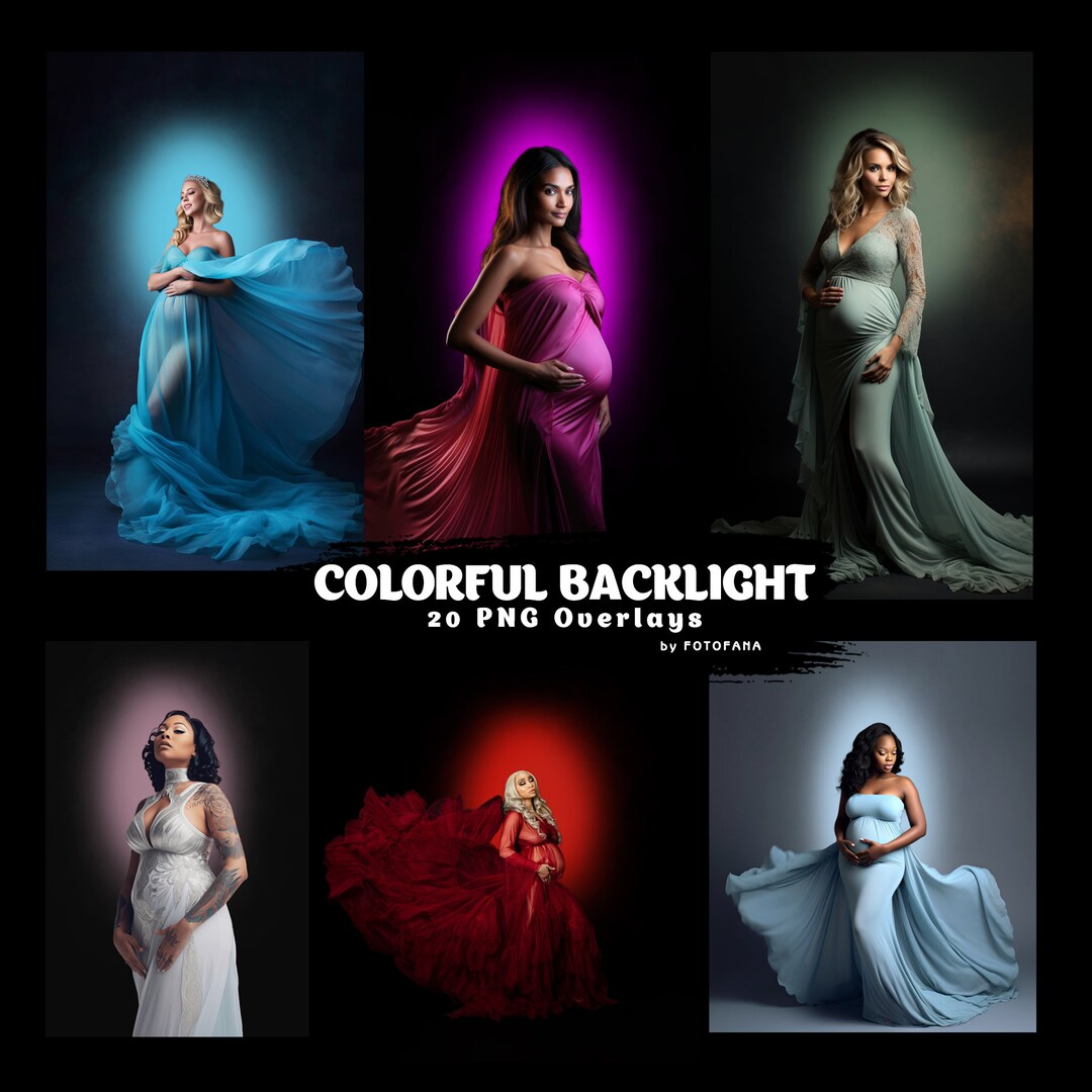 20 Backlight Light Overlay Maternity Overlay Maternity Digital Backdrop ...