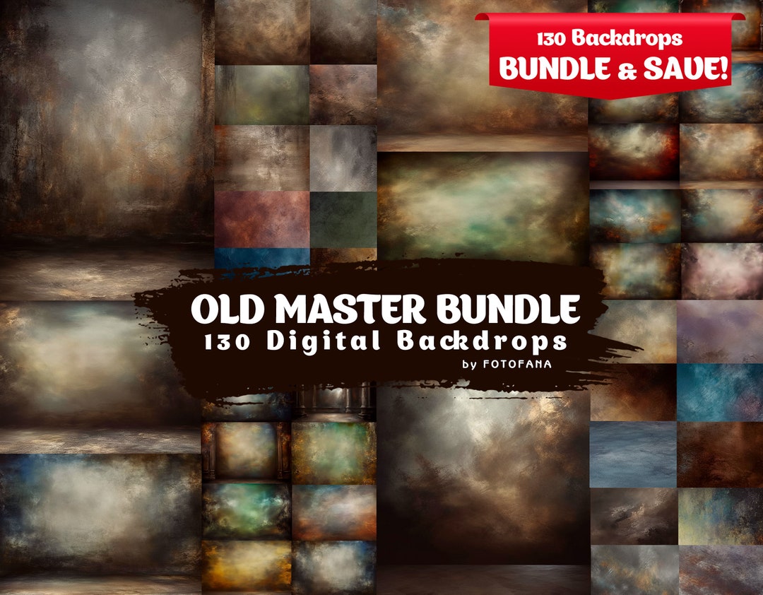130 OLD MASTER Backgrounds Crafted School Portraits Grunge Abstract ...