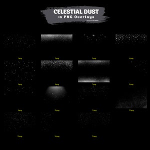 15 Celestial Dust Overlay Glitter Dust Floating Dust Falling Photoshop ...