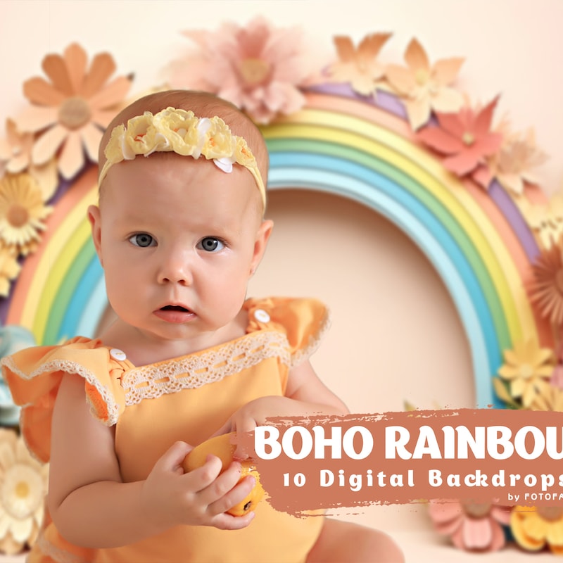 Rainbow Backdrop - Etsy