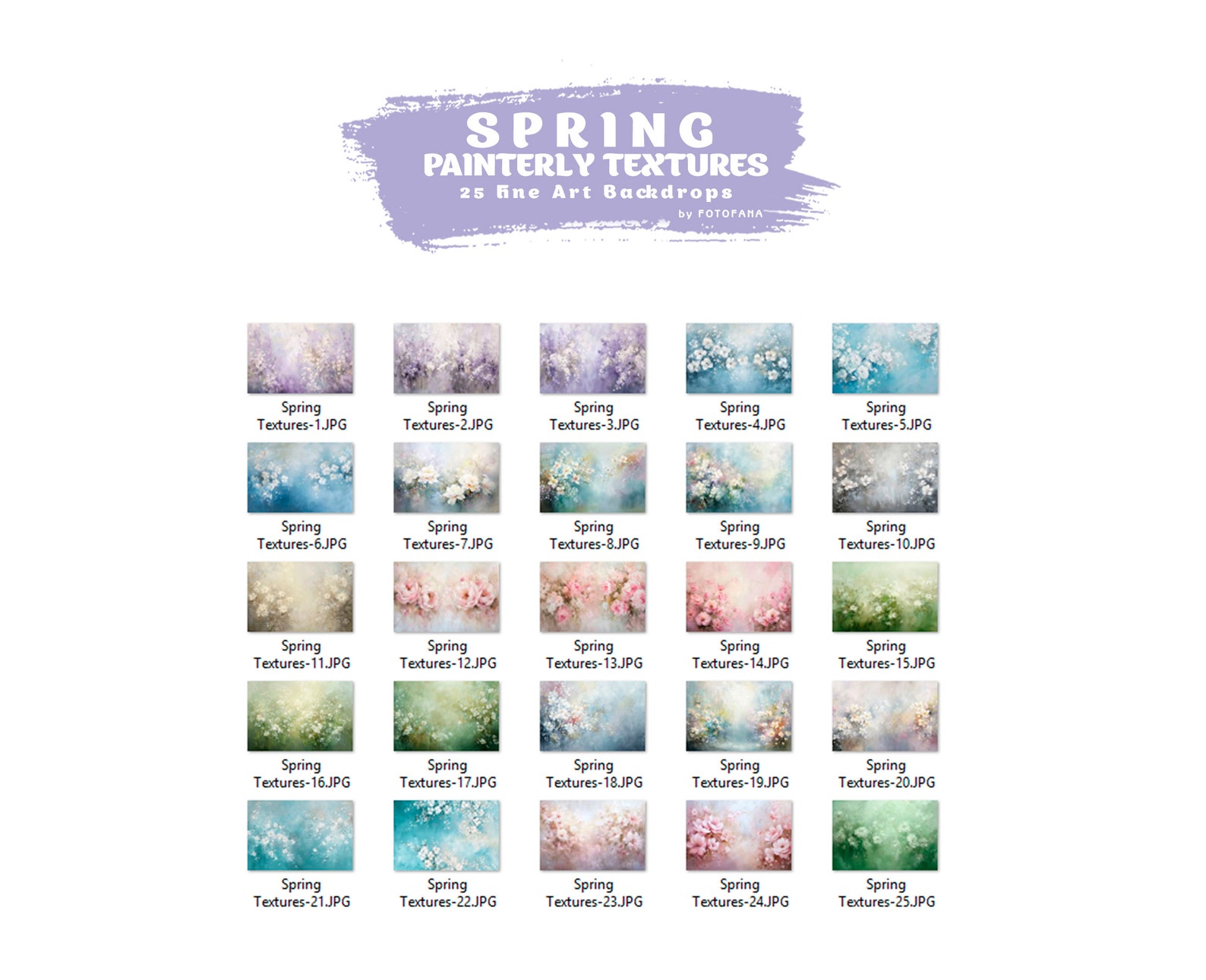 25 FLORAL TEXTURES Fine Art Texture Photography Digital Background ...