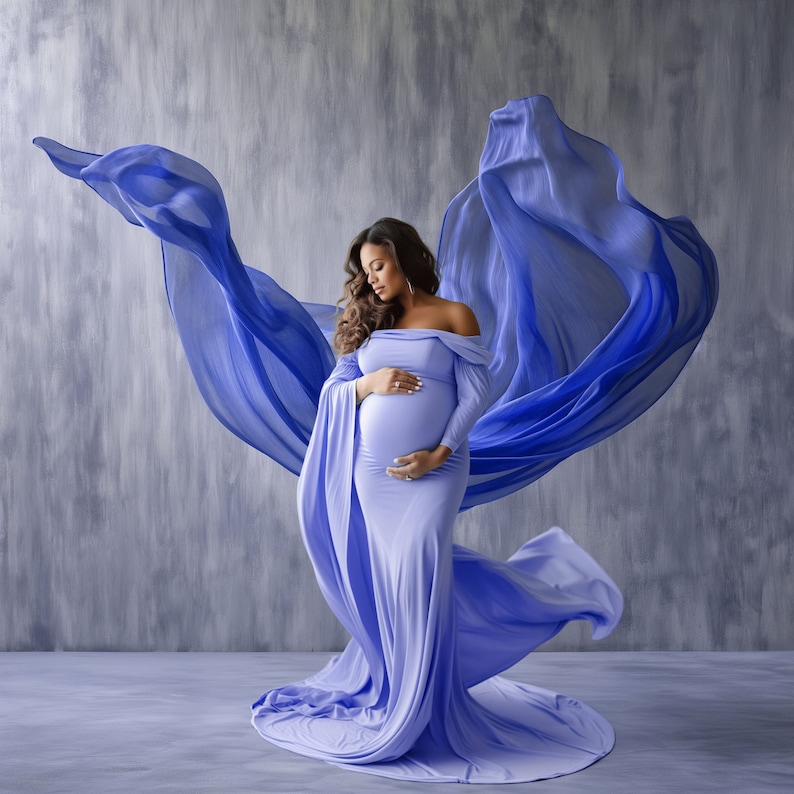 60 Flowing Fabric Maternity Digital Backdrop Overlays Silk Digital ...