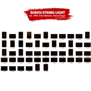 Bokeh String Light Overlays, Christmas Overlays, Fairy Light Photoshop ...