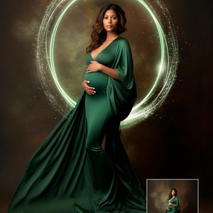 30 Multicolor Glowing Rings Lights Overlays Maternity Rings Circle ...