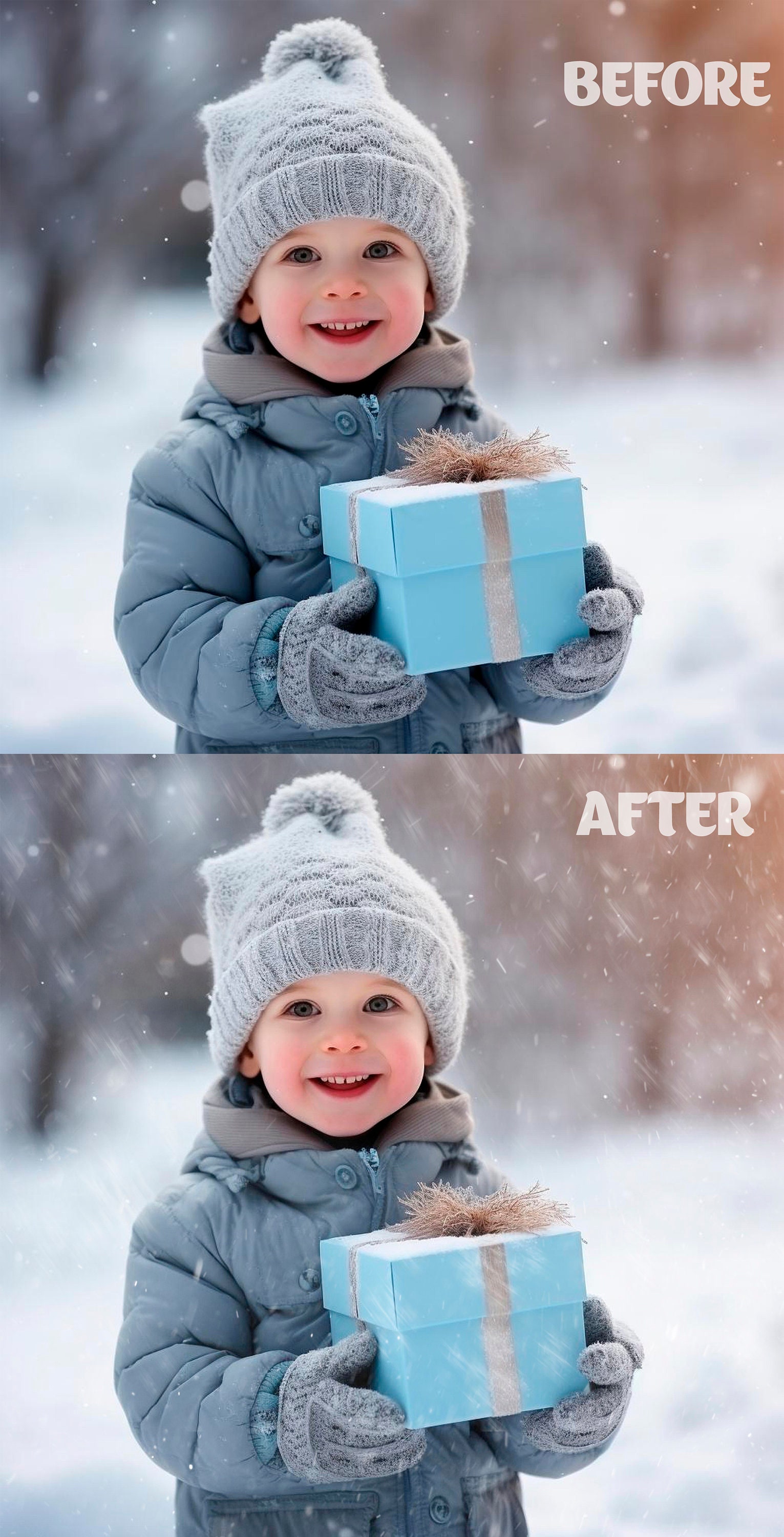50 Realistic SNOW Overlays Falling Snow Overlays Dust Photoshop ...