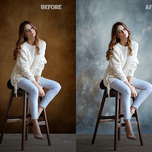 25 Blue Old Master Digital Background Crafted School Portraits Studio ...