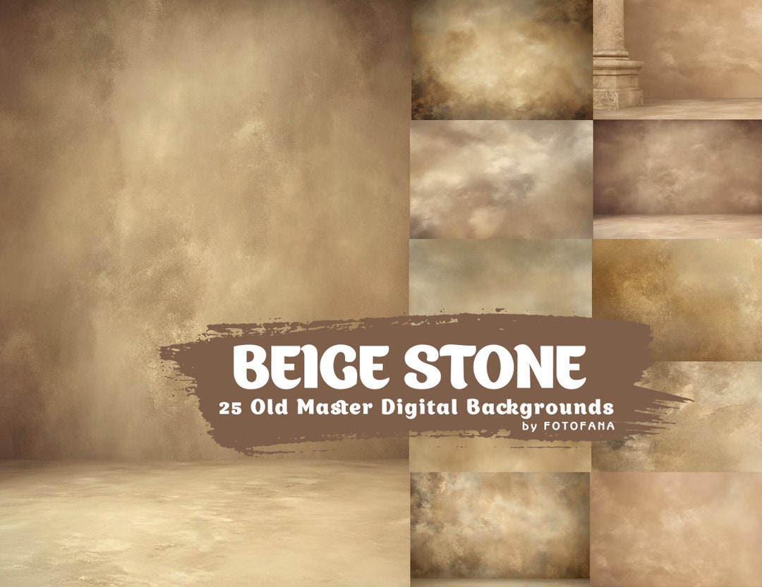 25 Beige Stone OLD MASTER Digital Bacdkrops Studio Portrait Backdrops ...