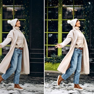 60 Realistic Falling Snow Overlays, Falling Snow, Photoshop Overlays ...