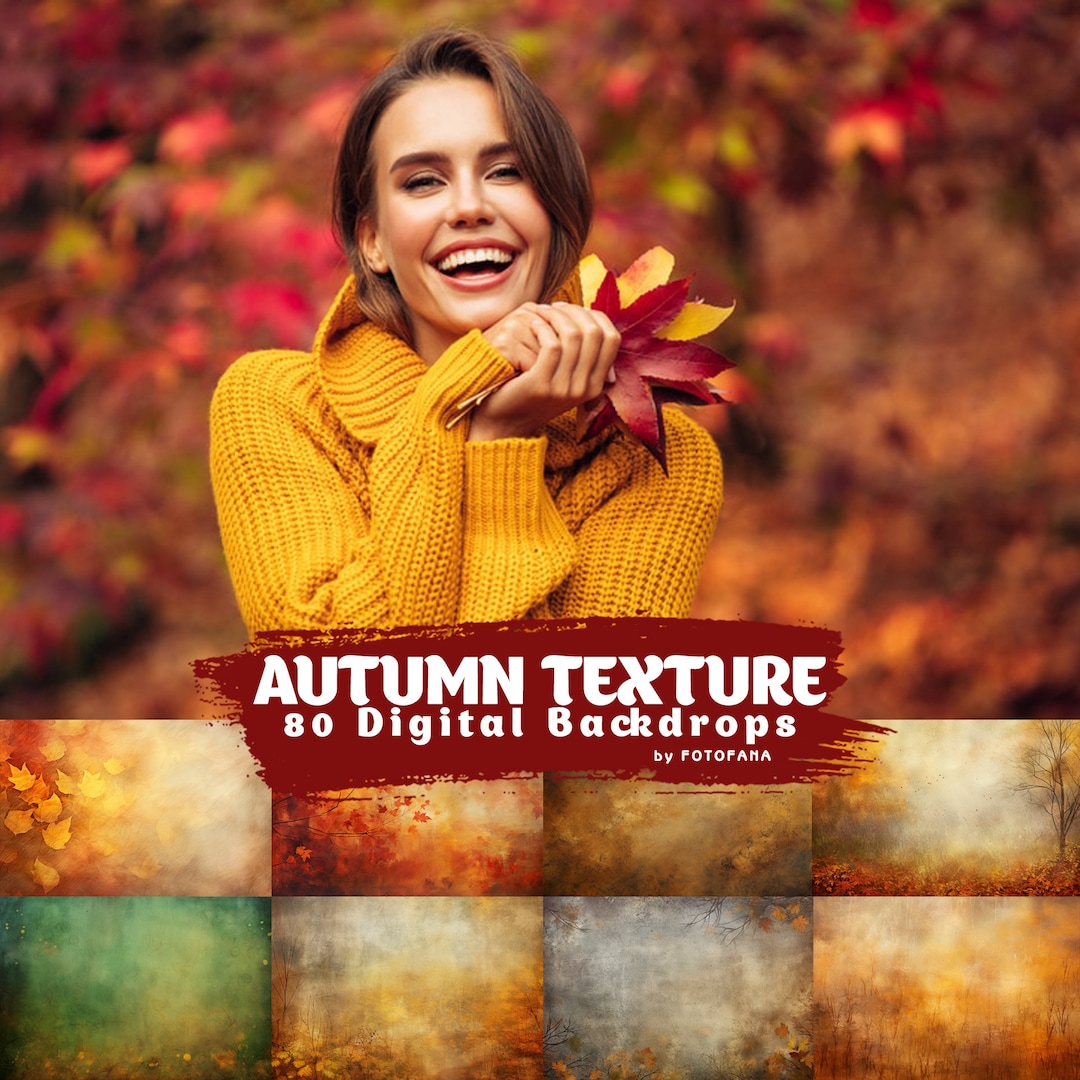 80 Autumn Textures for Photoshop Digital Backdrop Brown Fine Art ...