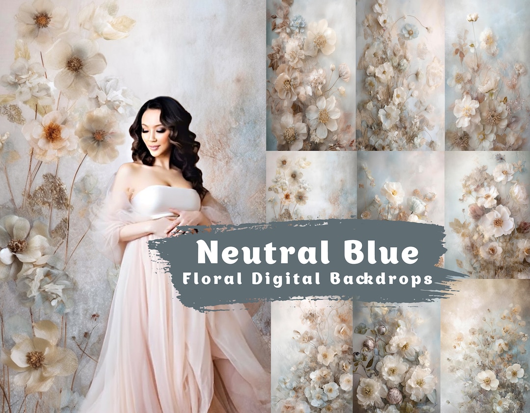 Digital Backdrop Floral Fine Art Digital Backdrops Maternity - Etsy