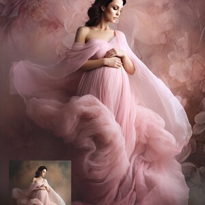 Maternity Floral Texture Fine Art Floral Backdrop Maternity Overlay ...