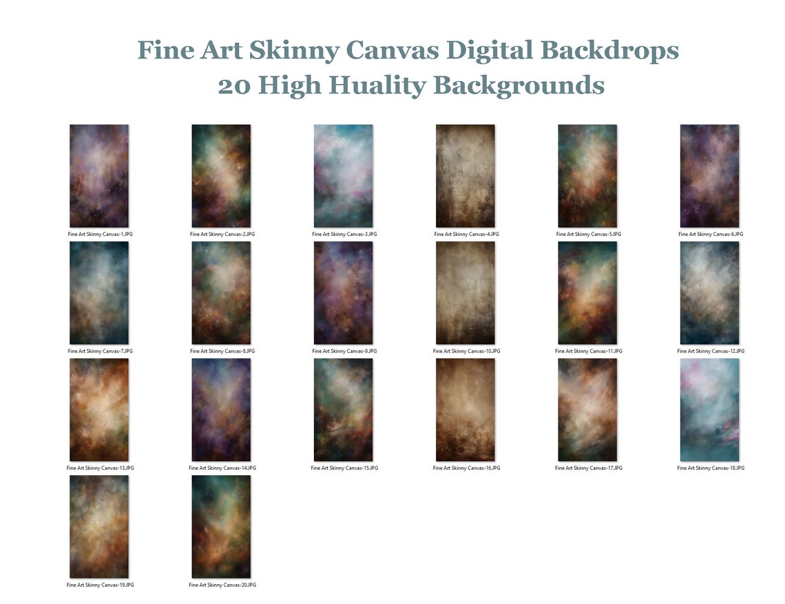 20 Skinny Canvas Digital Background Maternity Backdrop Studio Backdrop ...