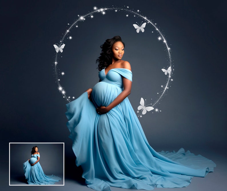 25 Butterfly Shining Ring Overlays Gold Maternity Ring Halo Overlays ...