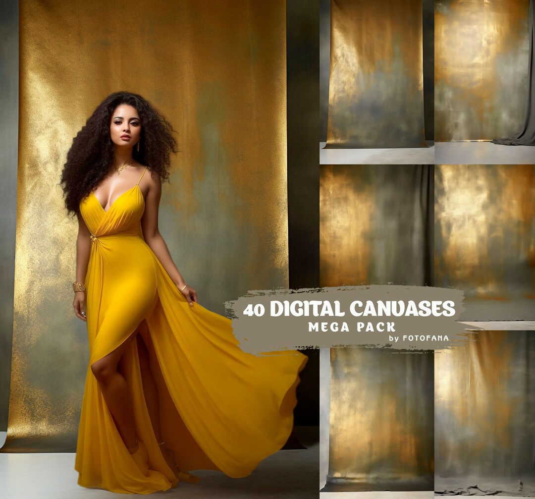 40 Fine Art Hand Painted Canvas Digital Backdrops Photography Digital ...