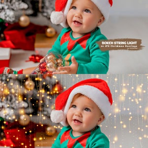 Bokeh String Light Overlays, Christmas Overlays, Fairy Light Photoshop ...