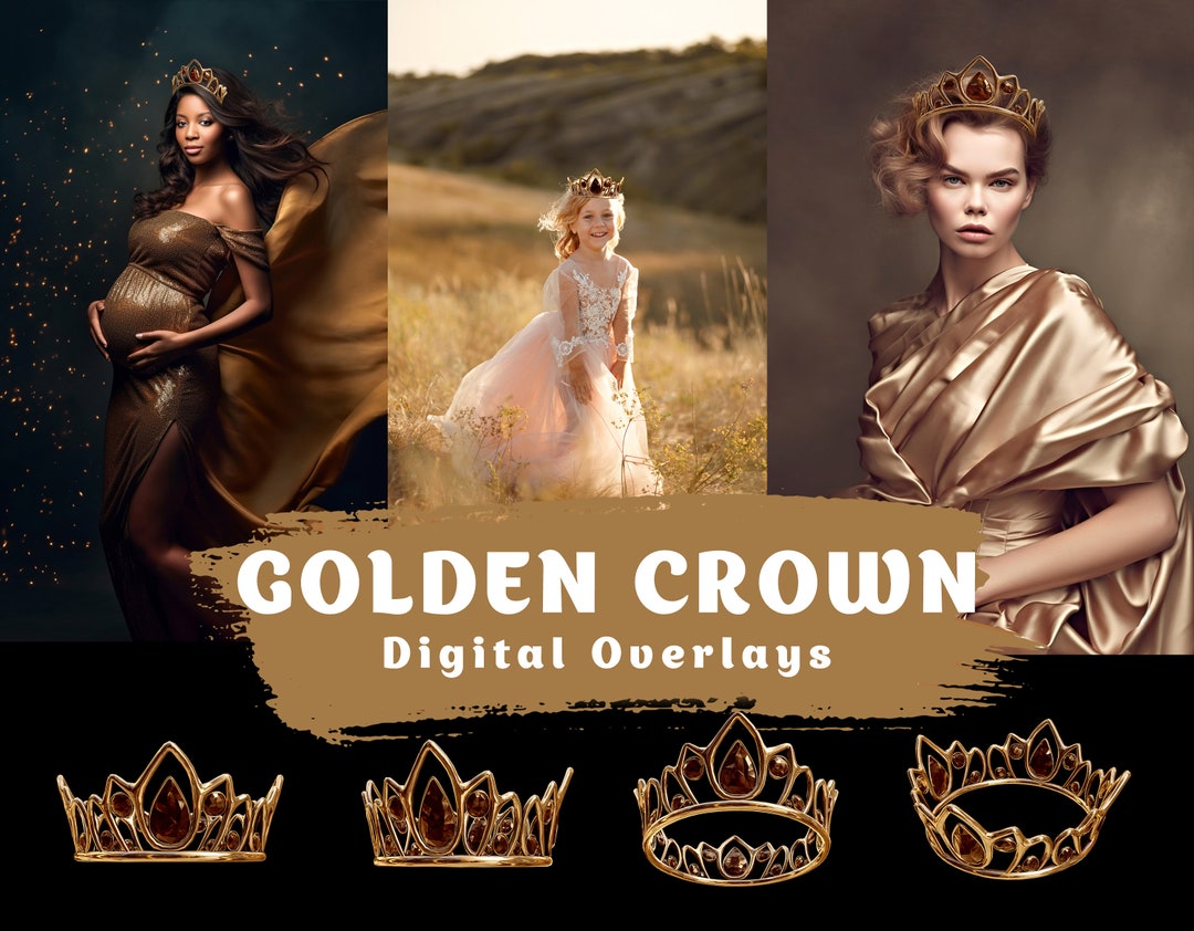 Digital Crown Overlay Tiara Princess Maternıty Overlays Crown Photoshop ...