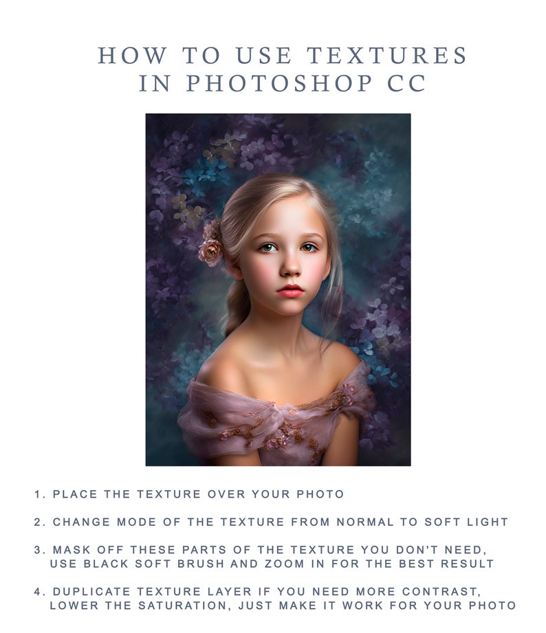 10 Fine Art Portrait Texture, Photography Digital Background Overlays ...