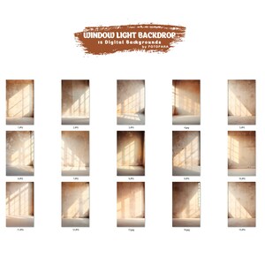 15 Window Light Backdrop Digital Window Shadow Backdrop for Photoshop ...