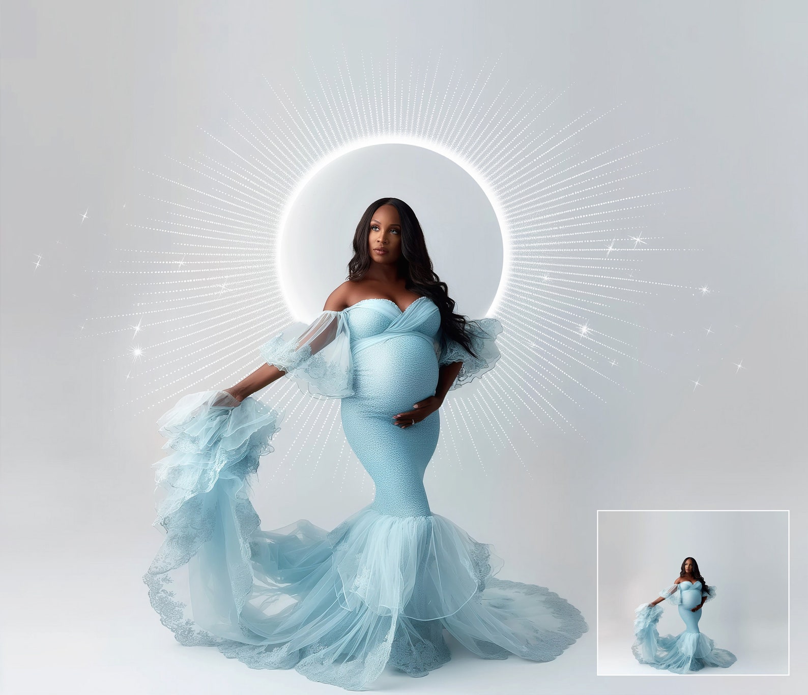 70 CELESTIAL RING Overlays Gold Light Modern Ring Overlays Maternity ...