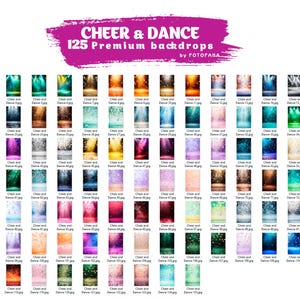 125 Cheer and Dance Digital Backdrops for Photography Glitter ...