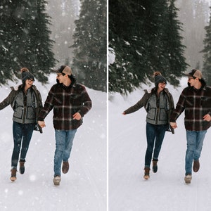60 Realistic Falling Snow Overlays, Falling Snow, Photoshop Overlays ...