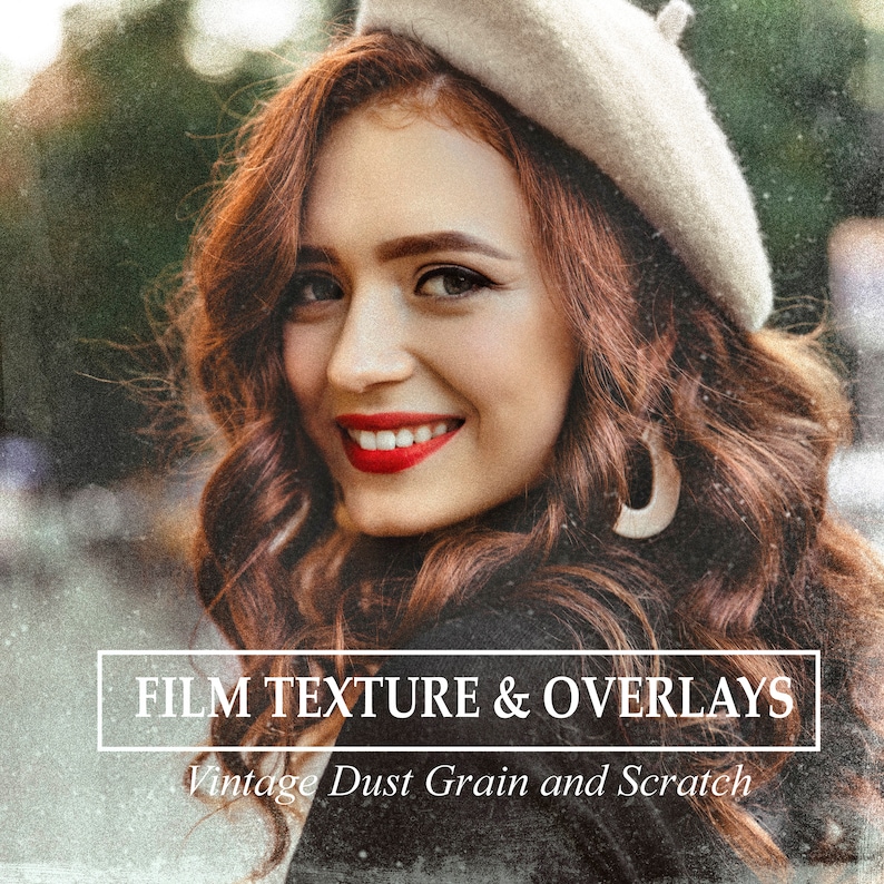 30 FILM TEXTURE & OVERLAYS Film Dust Grain and Scratch Photo - Etsy
