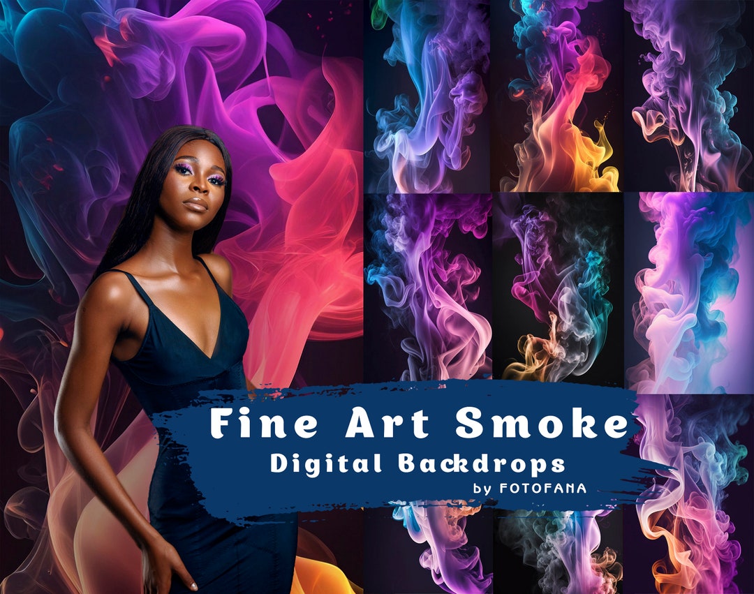 Fine Art Backdrop Smoke Digital Backgroun Maternity Backdrop Overlay ...