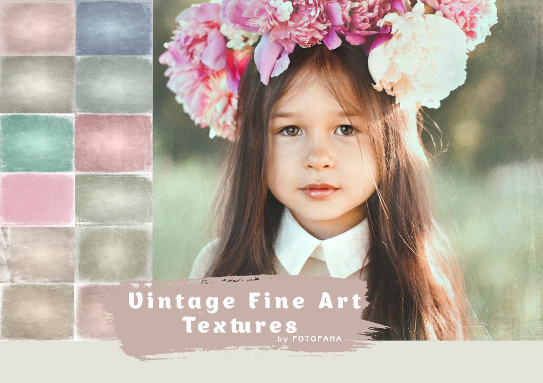 12 Vintage Fine Art Portrait Texture, Photography Digital Background ...