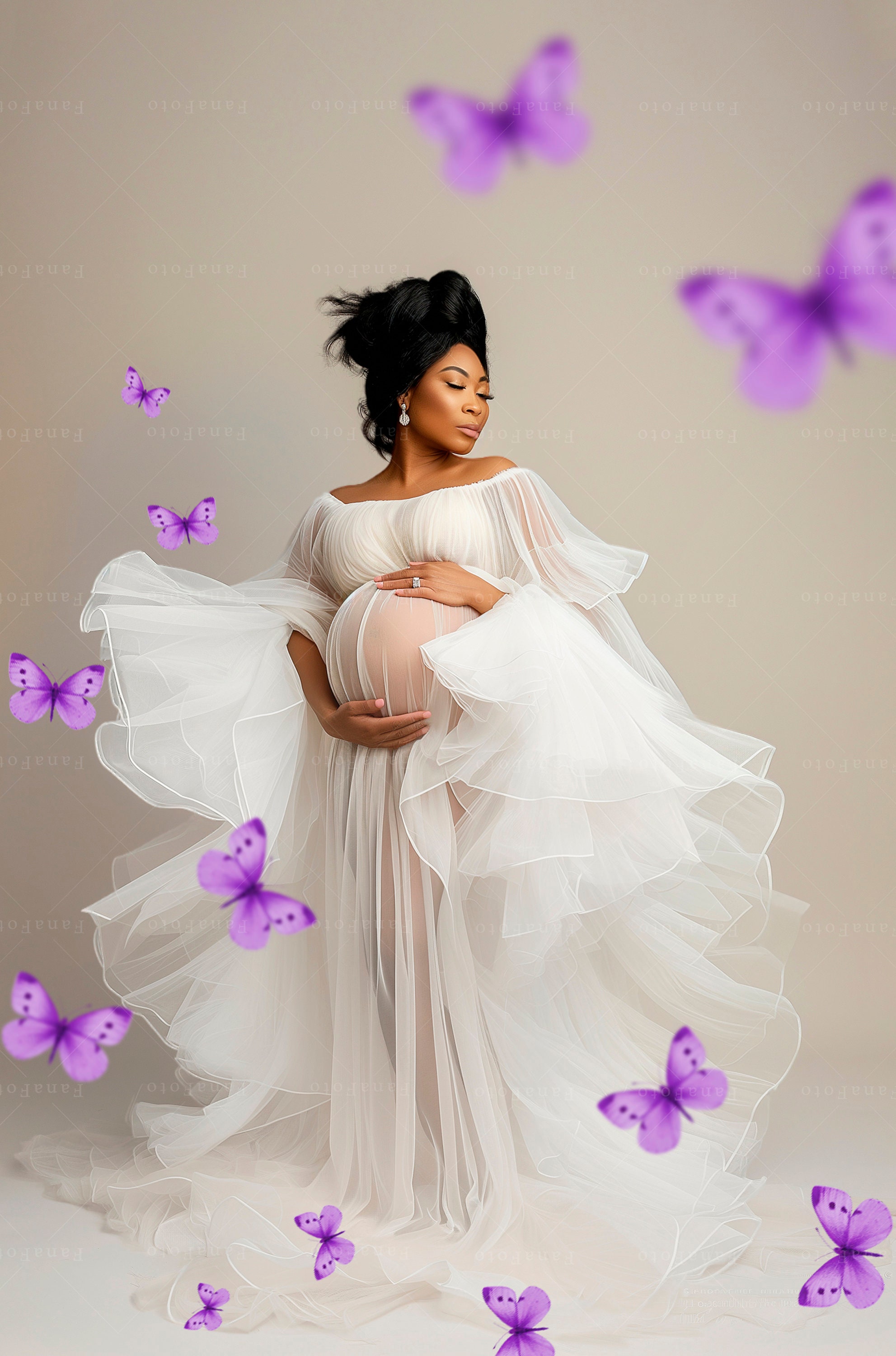 55 BUTTERFLY OVERLAYS Maternity Backdrop Digital Butterfly Spring ...