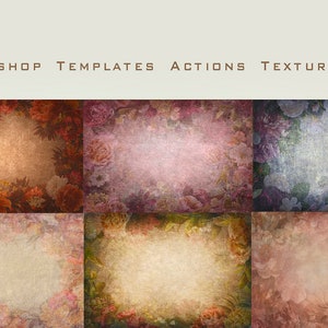 10 Floral Fine Art Portrait Texture, Photography Digital Background ...