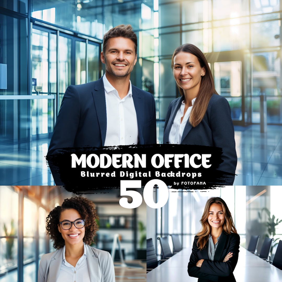 50 Modern Office Digital Backdrops for Professional Headshots Business ...