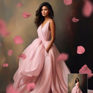 50 Pink Rose Petals Romantic Maternty Overlays Wedding Overlay ...