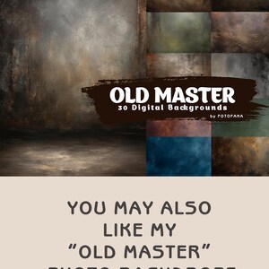 25 Blue Old Master Digital Background Crafted School Portraits Studio ...