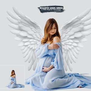 LUSH Angel Wings Overlay Maternity Digital Backdrop Overlay Studio ...