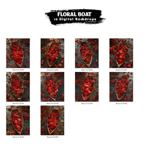 12 Maternity Digital Backdrops Floral Boat Maternity Backdrops Overlays ...