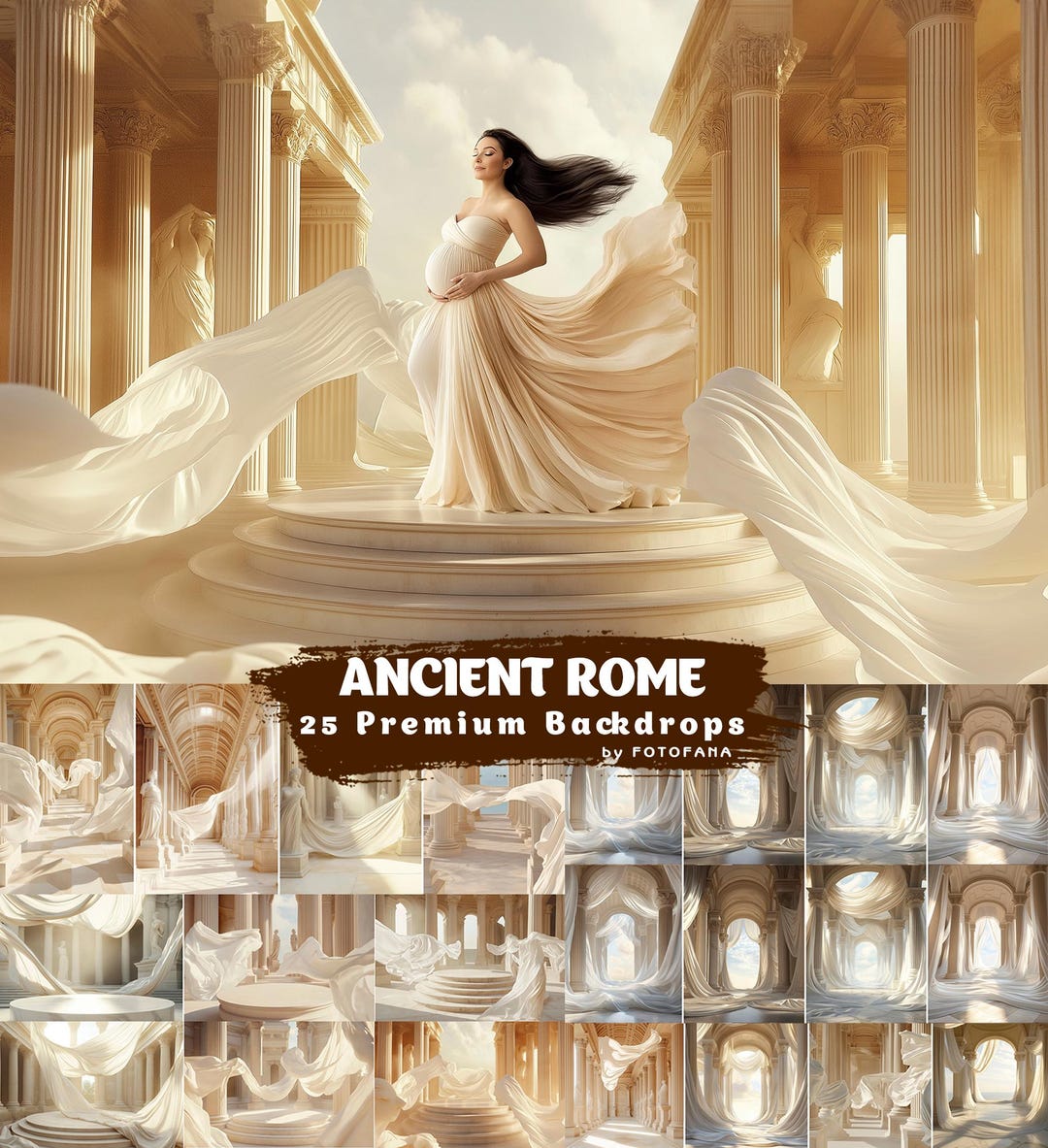 Ancient Rome Digital Backdrops for Portrait and Maternity Photography ...