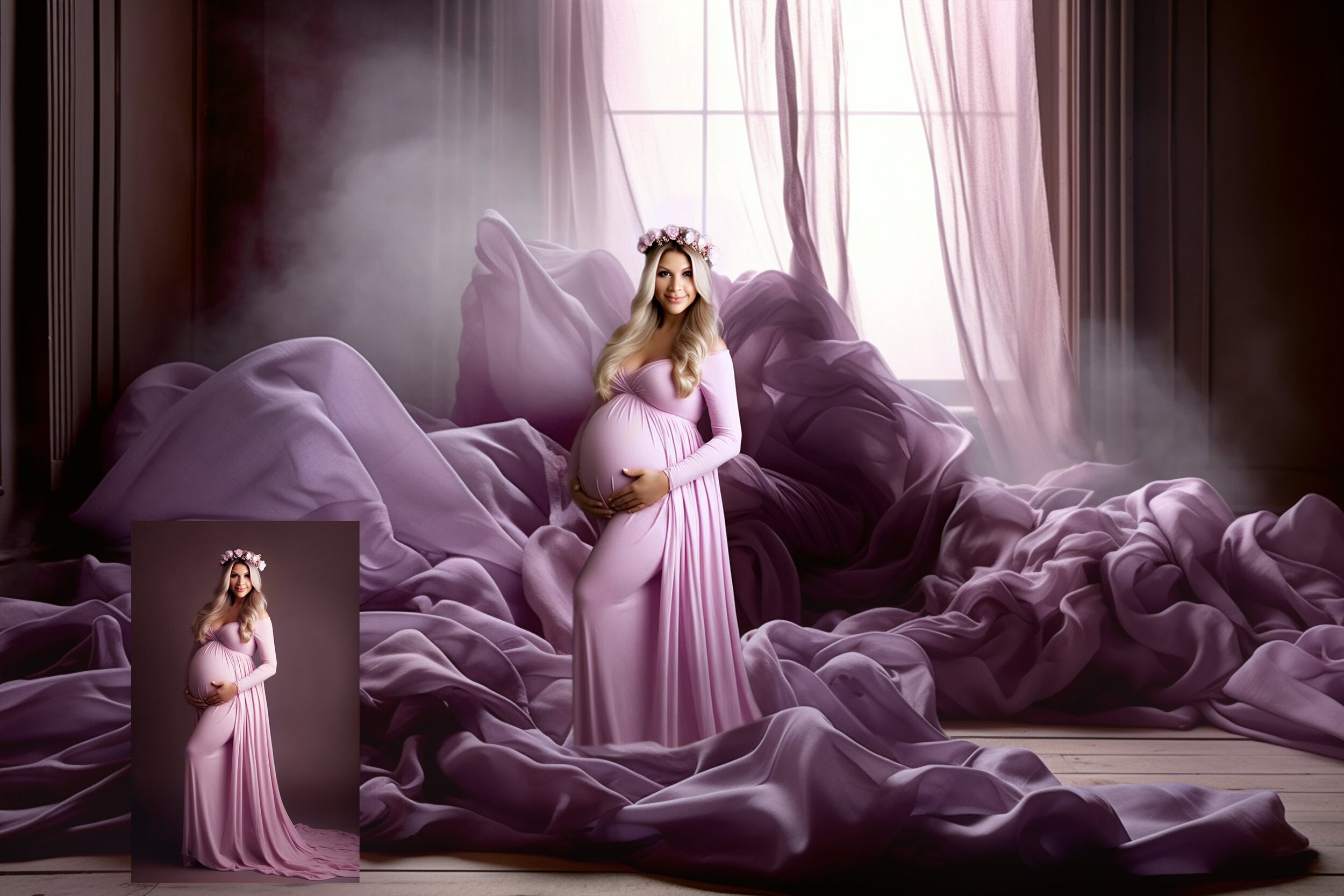 11 Flowing Fabric Maternity Digital Backdrops Silk Overlays Photoshop ...