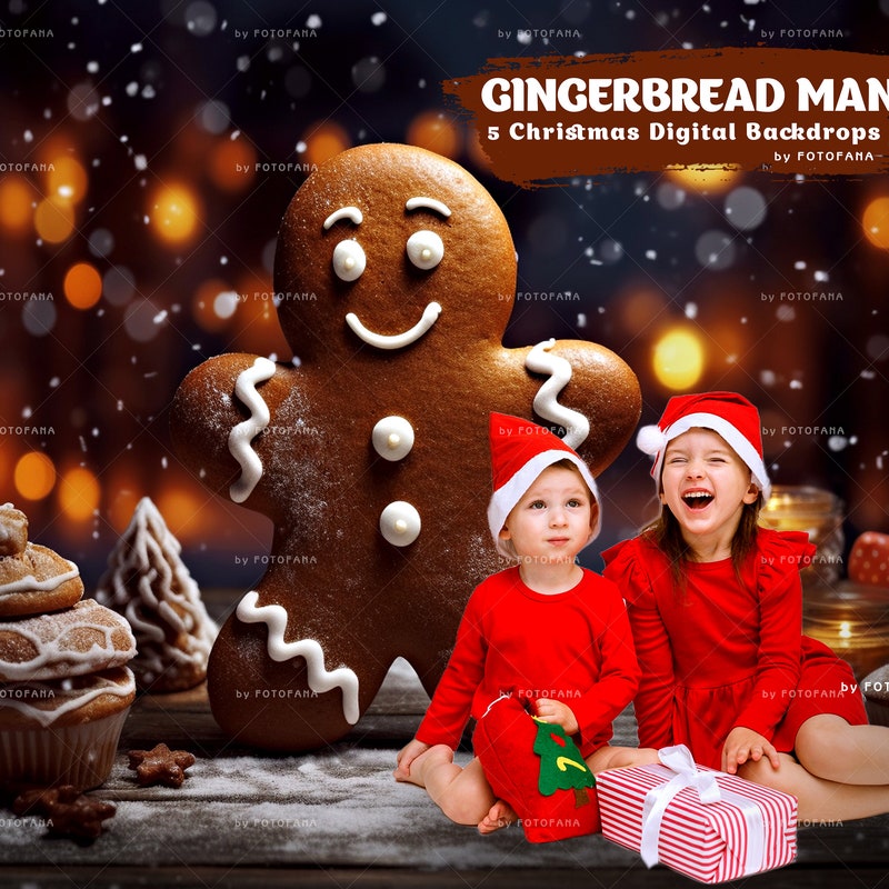 Gingerbread Backdrop - Etsy
