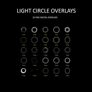 25 Light Circle Halo Maternity Overlays Halo Scrapbooking Clipart ...
