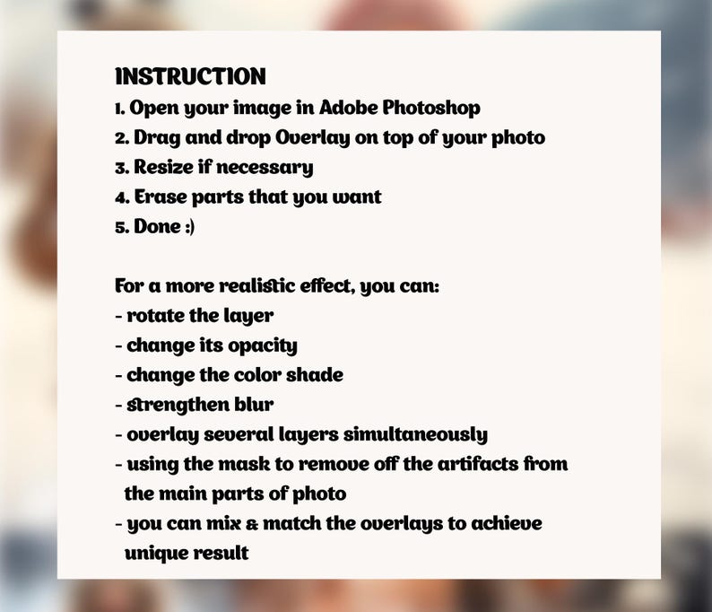 50 Realistic SNOW Overlays Falling Snow Overlays Dust Photoshop ...