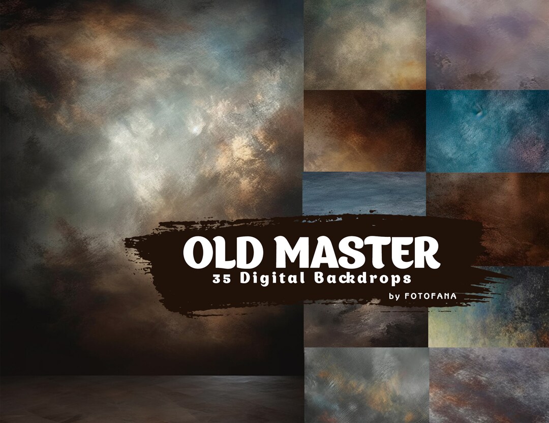 35 Old Master Background, Vertical Portrait Background, Portrait Studio ...