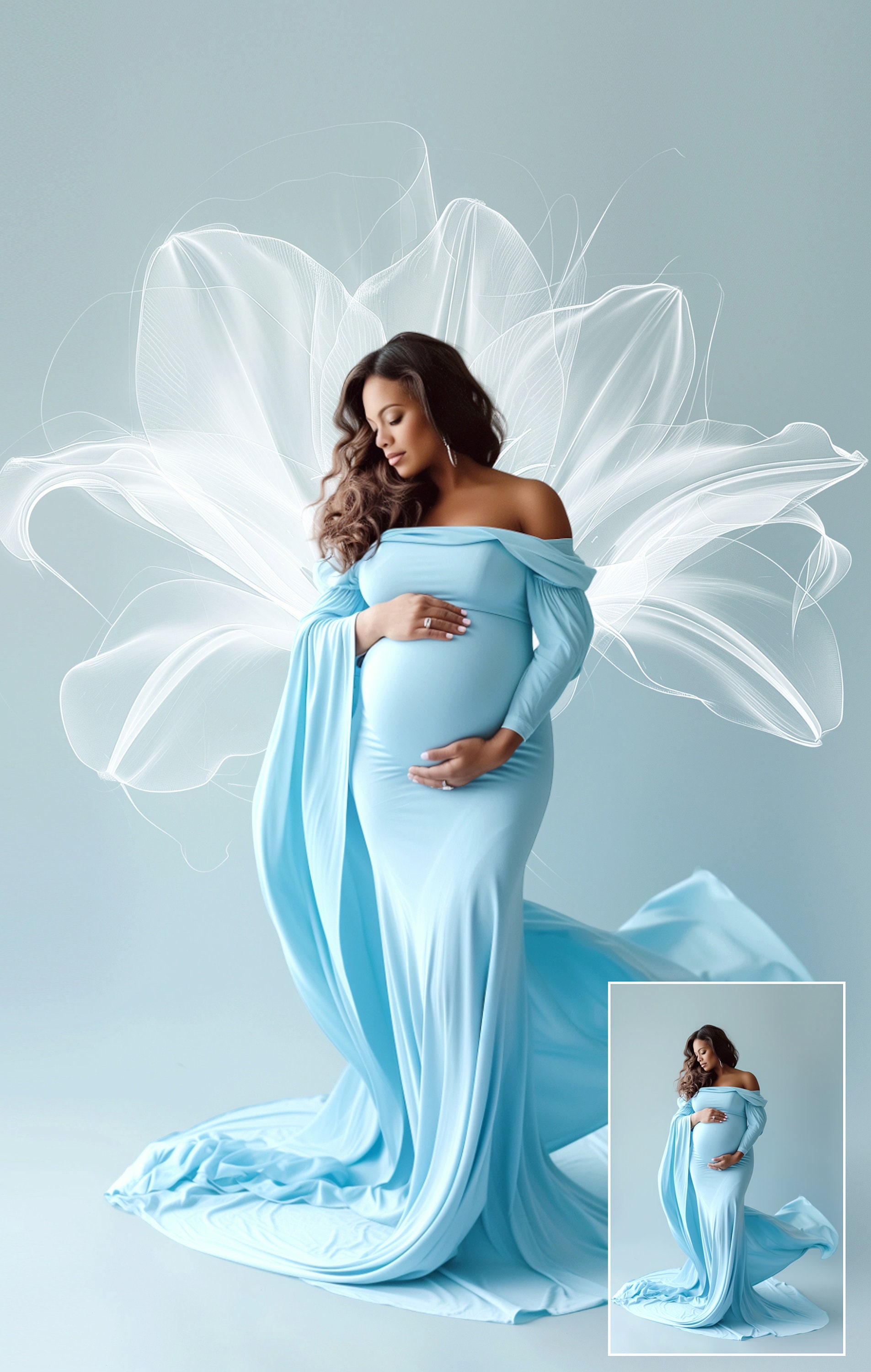 FLORAL OVERLAYS Digital Backdrops Maternity Digital Backgrounds Floral ...