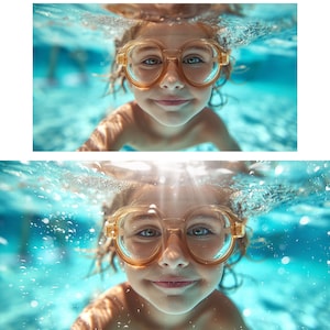 UNDERWATER EFFECT Photo Overlays Blue Water Overlays Ocean Depth Effect ...