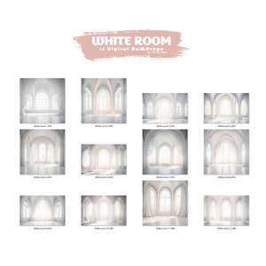 12 White Room Digital Backdrops Curtains Digital Background Studio ...