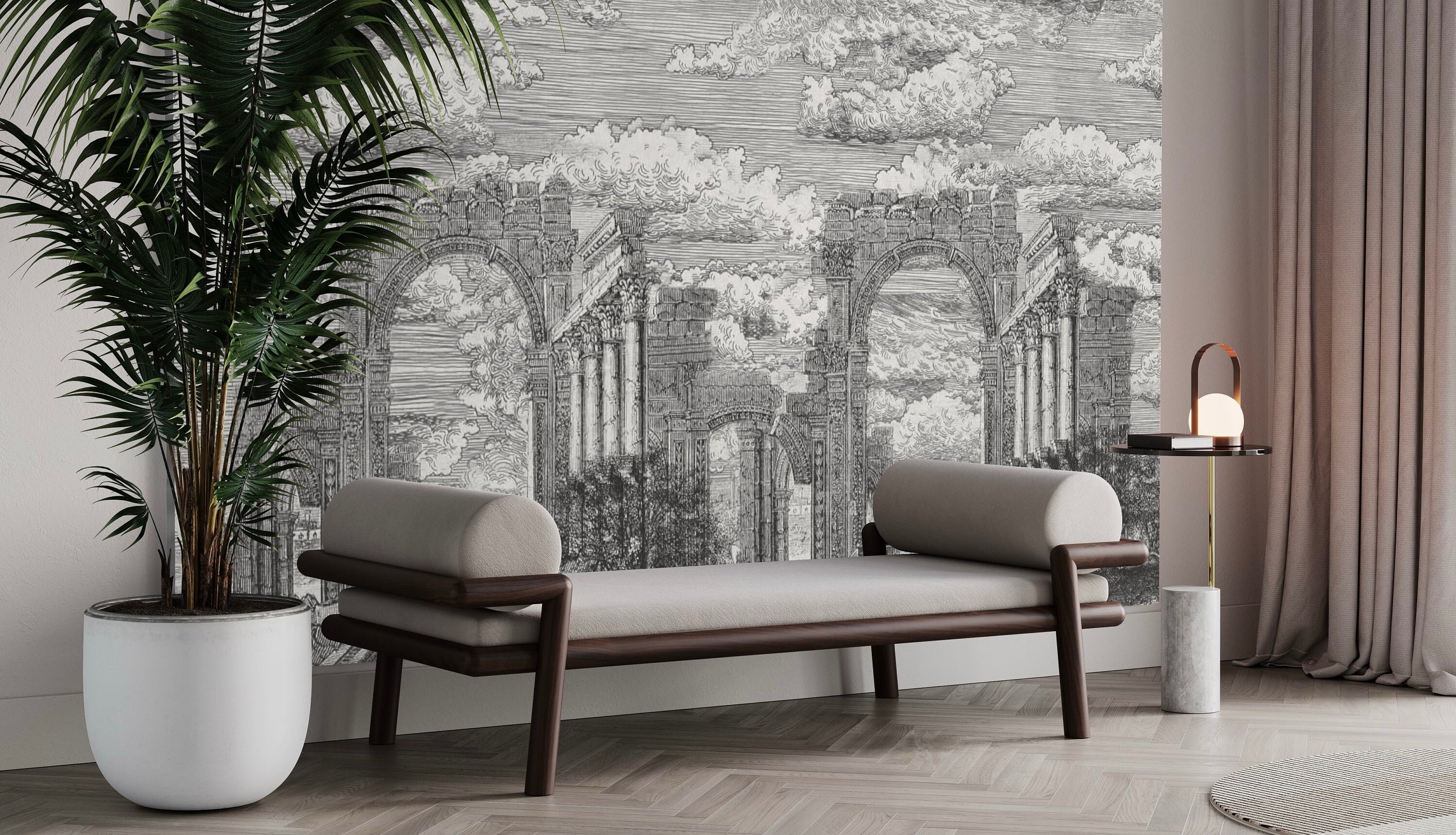 Antigone, Ancient Palace Wallpaper, Peel and Stick, Removable Paper or ...