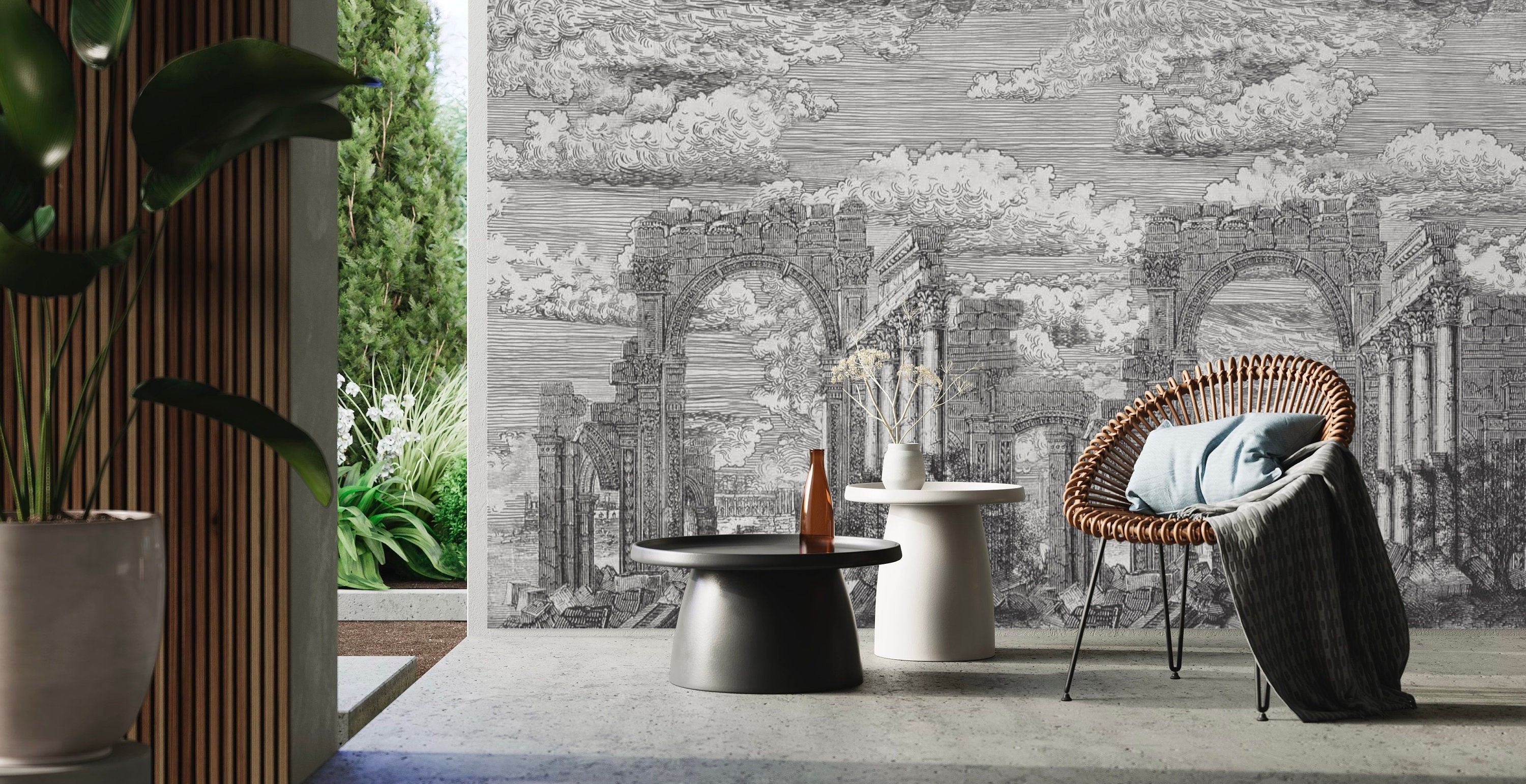 Antigone, Ancient Palace Wallpaper, Peel and Stick, Removable Paper or ...