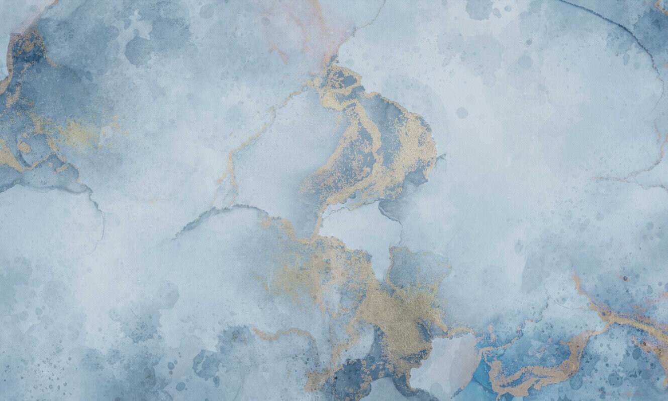 Vintage Blue Marble Wallpaper, Peel and Stick, Removable Paper or ...