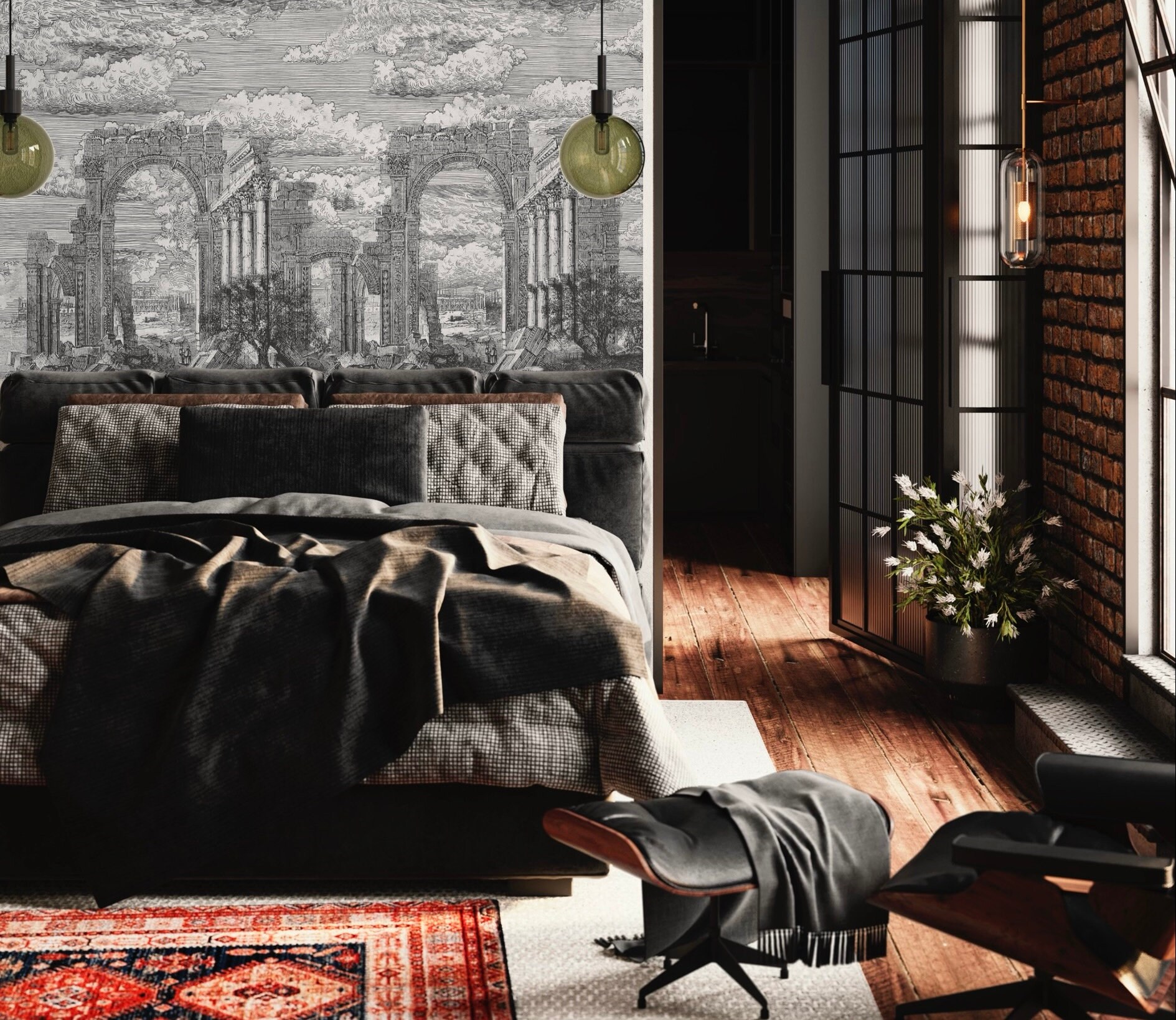 Antigone, Ancient Palace Wallpaper, Peel and Stick, Removable Paper or ...