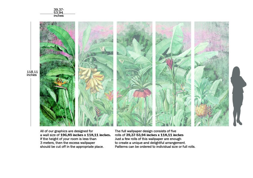 Vintage Blue Moon Wallpaper, Paper Peel and Stick or Traditional Vinyl ...